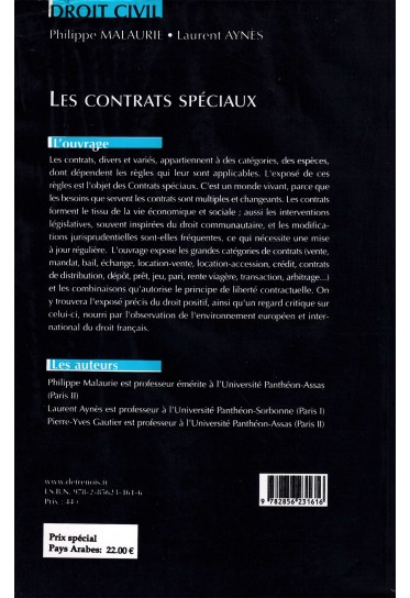 les contrats spéciaux